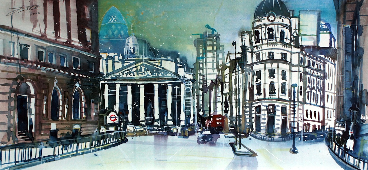 London, Bank Kreuzung mit Bank von England (Nr. 12014) – Johann Pickl